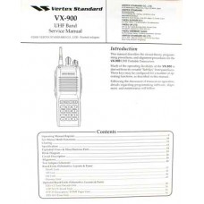 EC014U900 VX-900 Paper Service Manual for the Vertex Standard VX-900 UHF 450-490 MHz Handheld ...